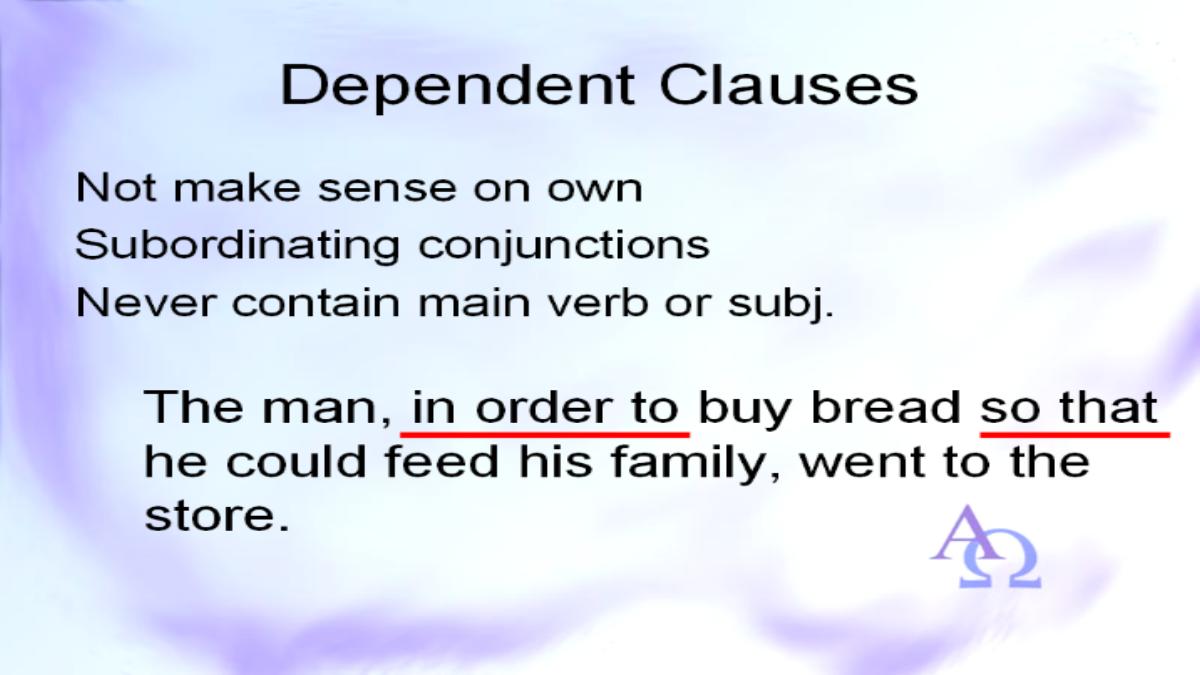 Greek Sentence Structure